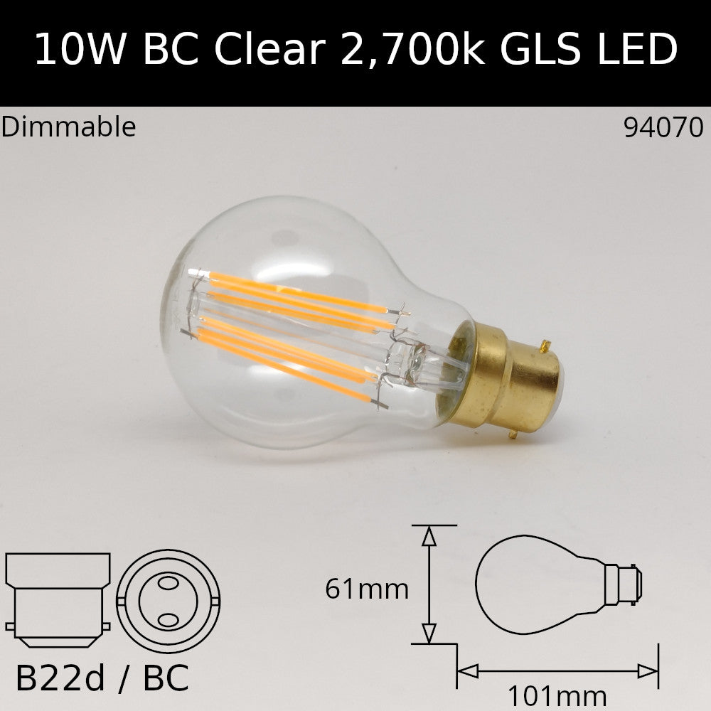 LED Filament Clear GLS – The Lightbulb Man