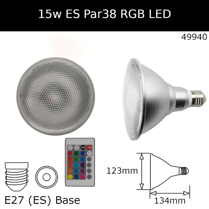 Coloured PAR38 Led – The Lightbulb Man