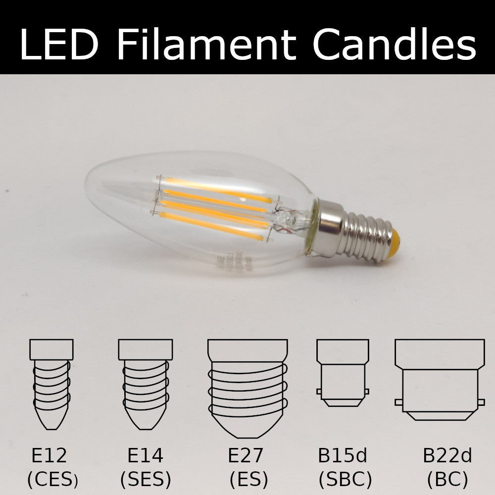 LED Filament Candles – The Lightbulb Man